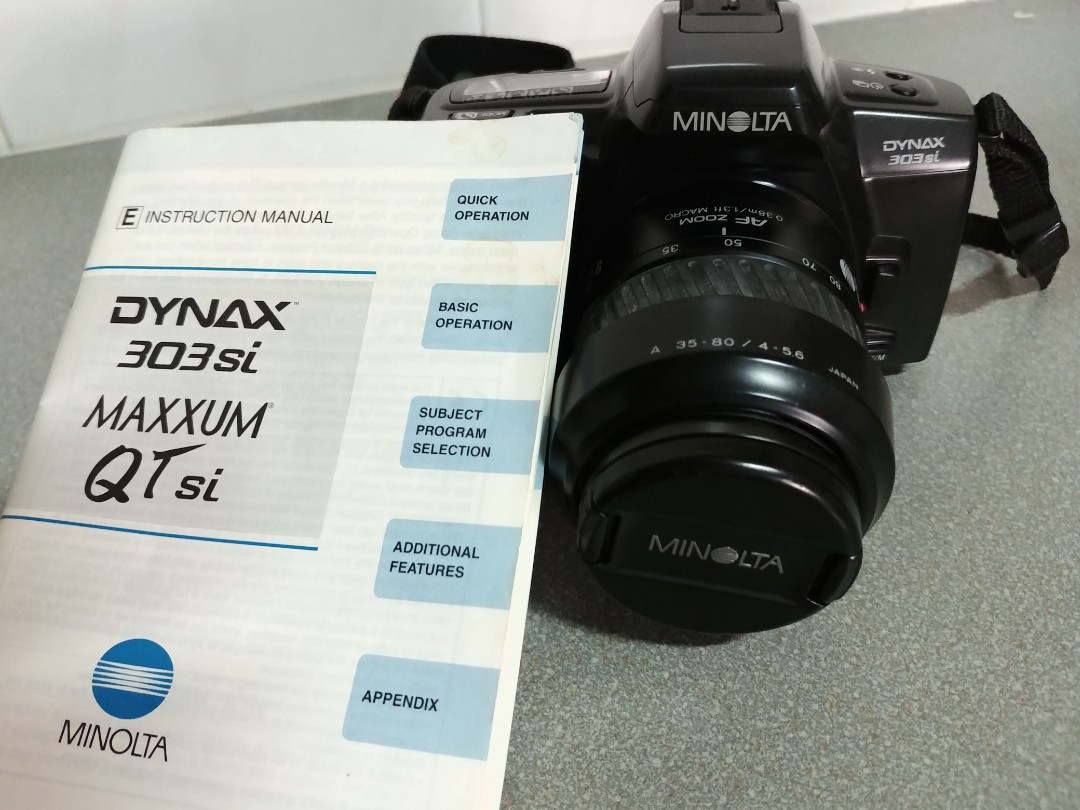 Minolta Dynax 303si (Film), Photography, Cameras on Carousell