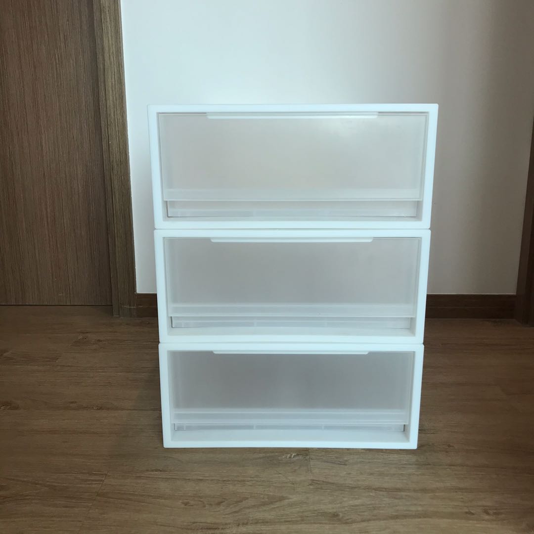 Muji storage drawers, Furniture & Home Living, Home Improvement ...