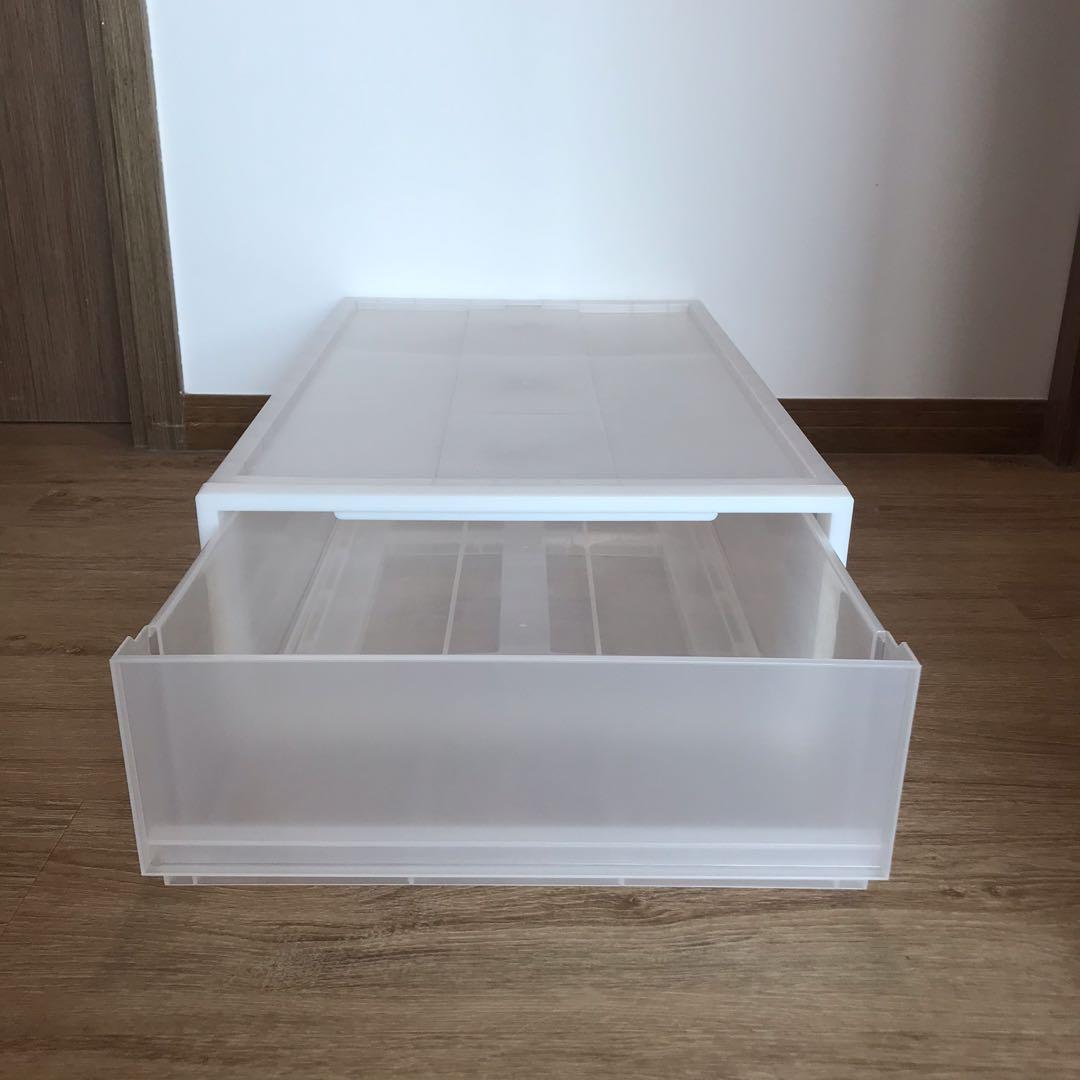Muji storage drawers, Furniture & Home Living, Home Improvement ...