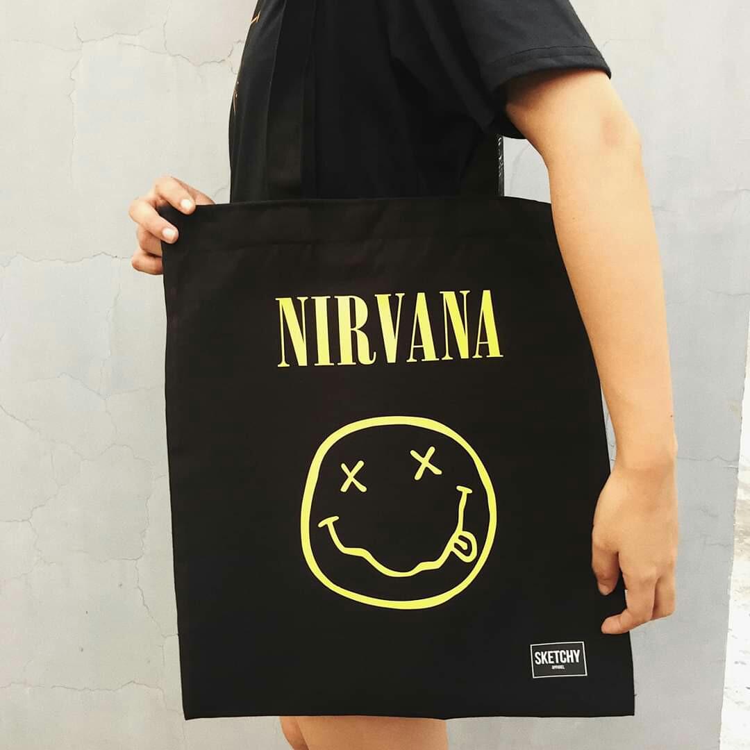 Nirvana tote bag (pre order), Women's Fashion, Bags & Wallets, Tote ...