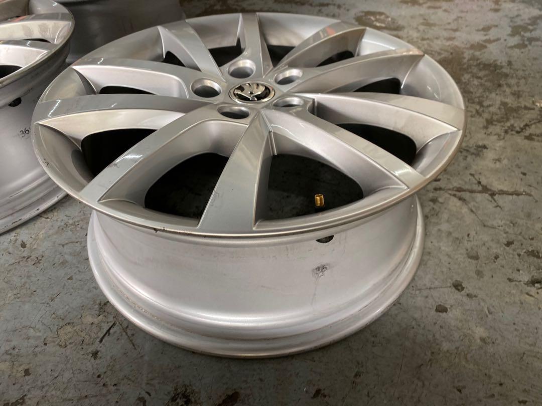 Original 18 Skoda Rims, Car Accessories, Tyres & Rims on Carousell
