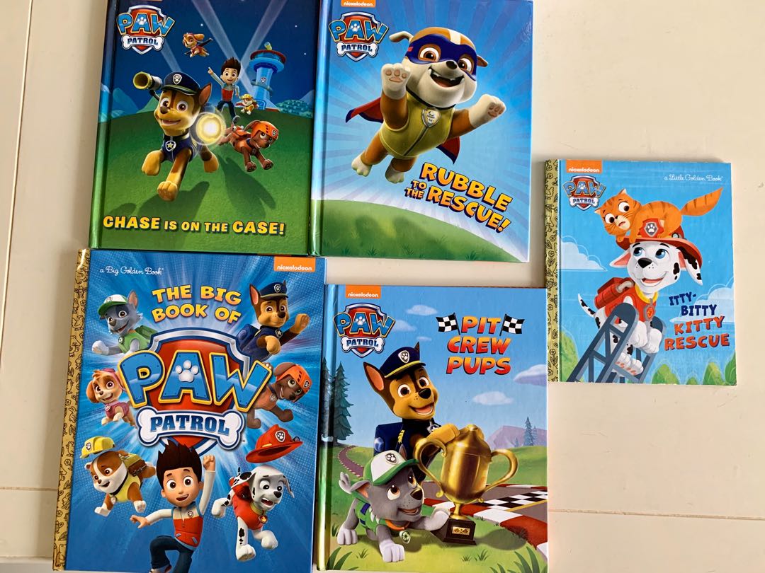PAW PATROL BOOKS x 5, Hobbies & Toys, Books & Magazines, Children's ...