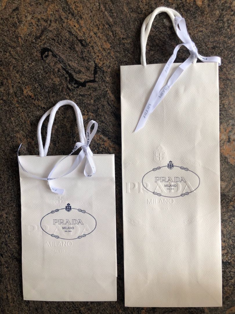 PRADA Paper Bags, Luxury, Bags & Wallets on Carousell