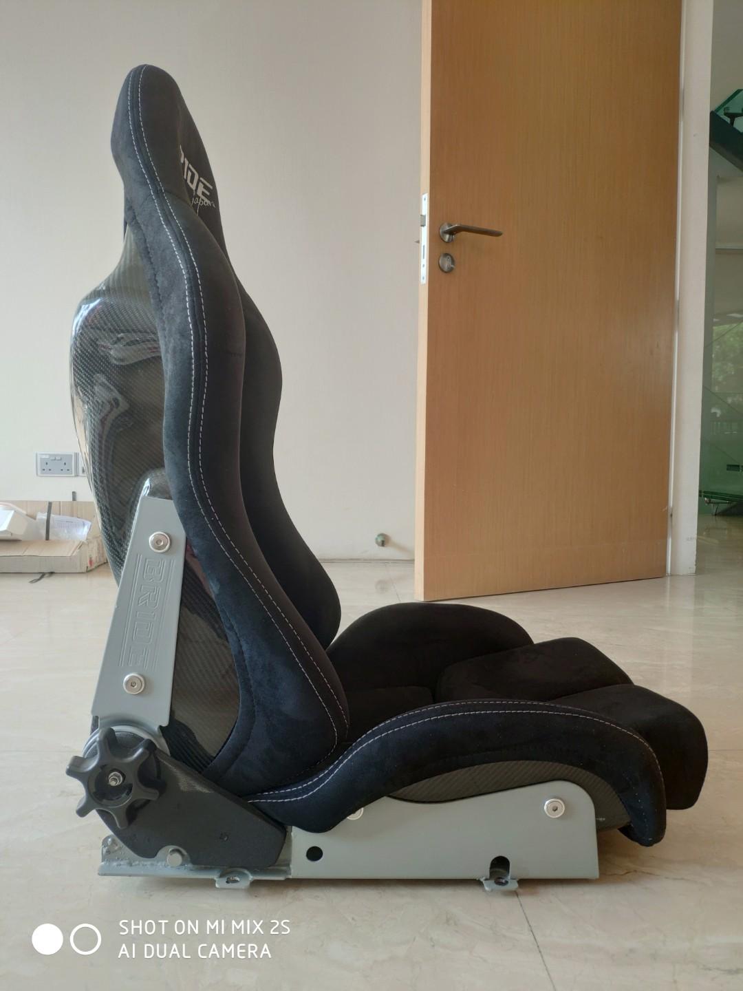 Replica Bride Stradia alcantara CF semi bucket seat, Car Accessories ...