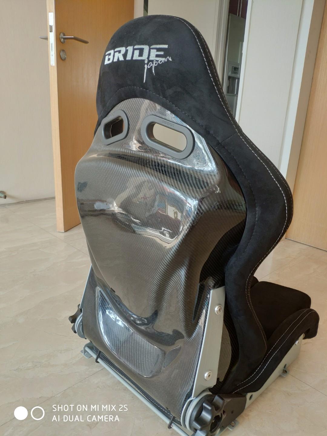 Replica Bride Stradia alcantara CF semi bucket seat, Car Accessories ...