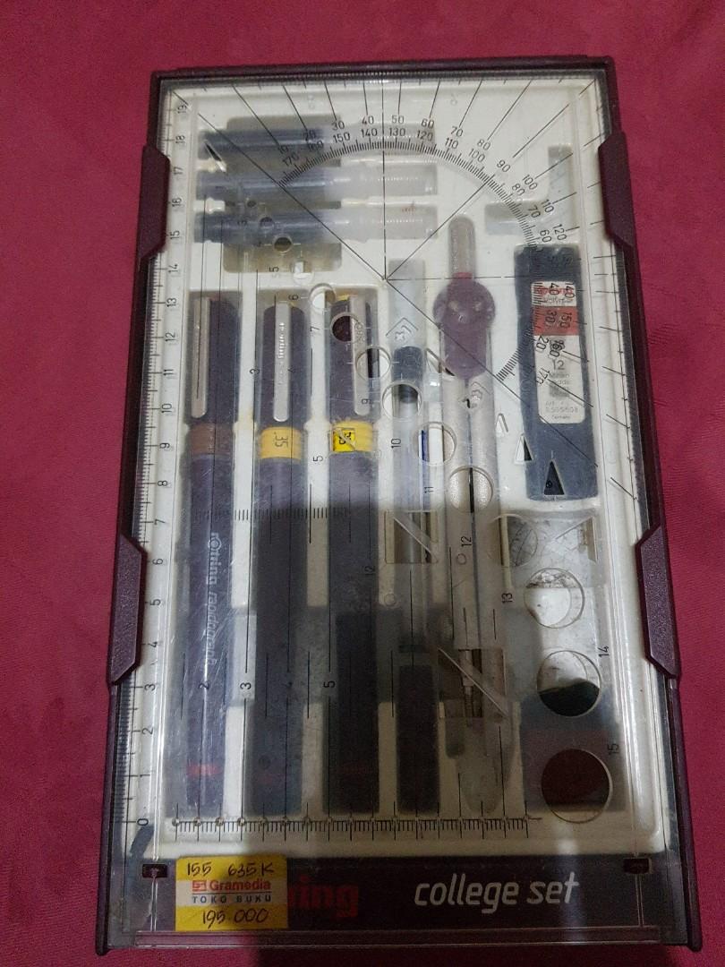 Rotring set, Buku & Alat Tulis, Alat Tulis di Carousell