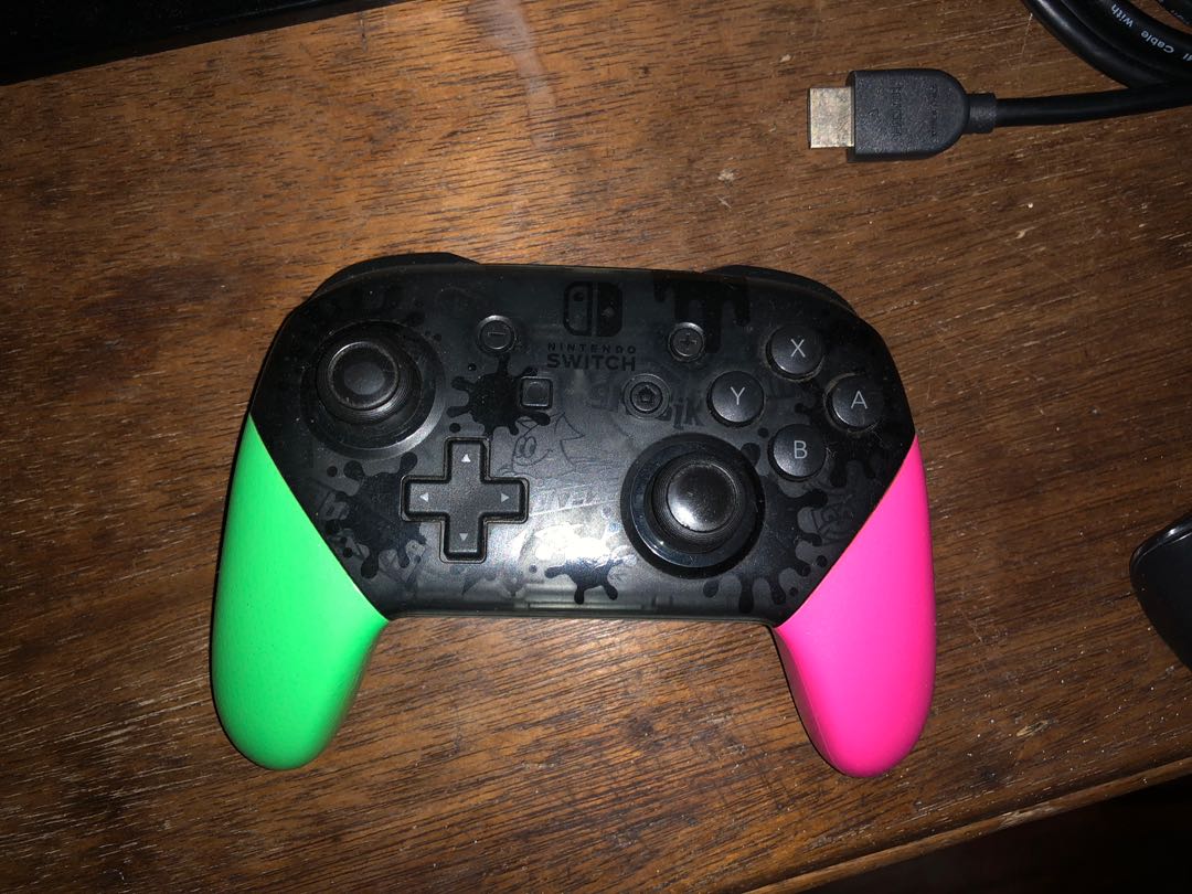 Splatoon Edition Pro Controller - Nintendo Switch, Video Gaming, Gaming ...
