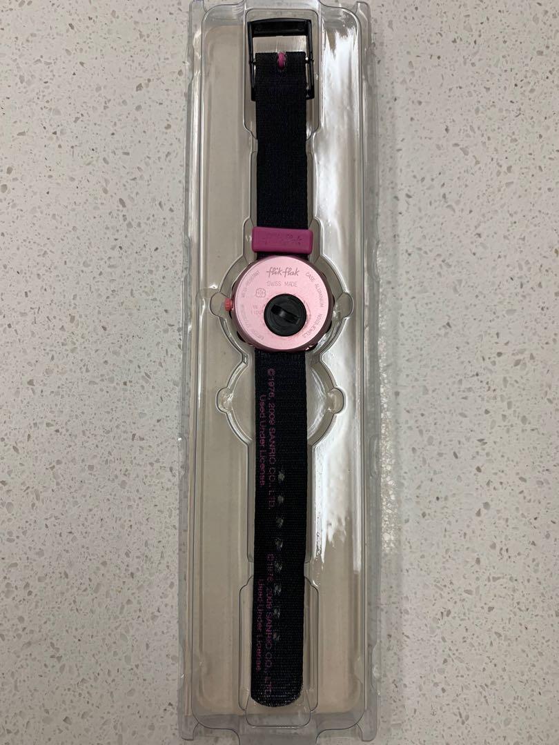 Swatch “Hello Kitty” Flik Flak, Luxury, Apparel on Carousell