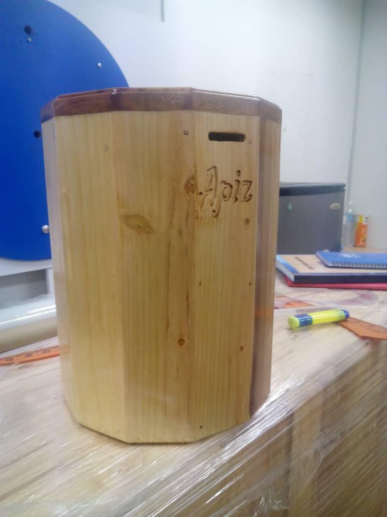 Tabung kayu, Furniture & Home Living, Furniture, Tables & Sets on Carousell