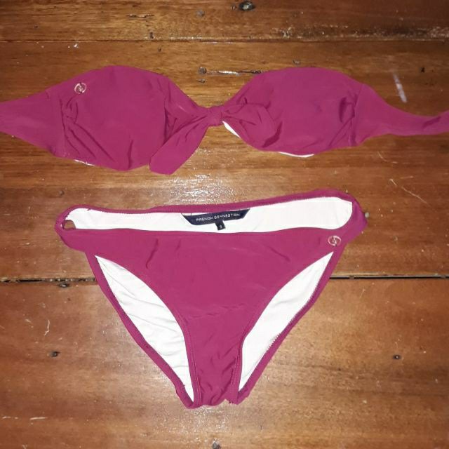 The french connection Fuchsia Pink Bikini Set, Women's Fashion ...