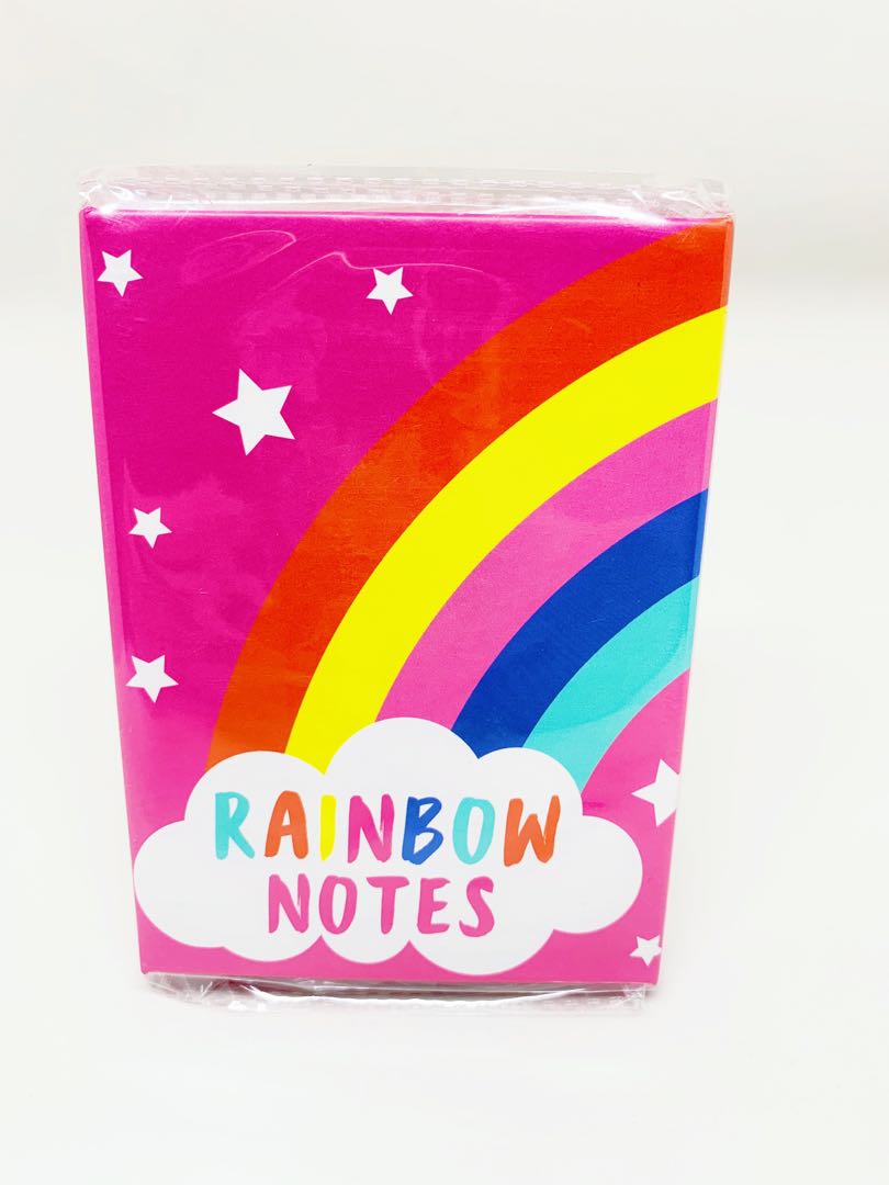 Unique Rainbow Sticky Notes perfect for Goodie Bags !, Hobbies & Toys ...