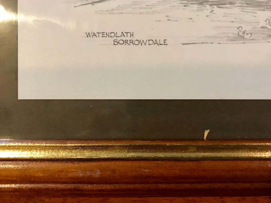 Vintage Art Print of Pencil Drawing by Brian Lewis UK, Furniture & Home ...