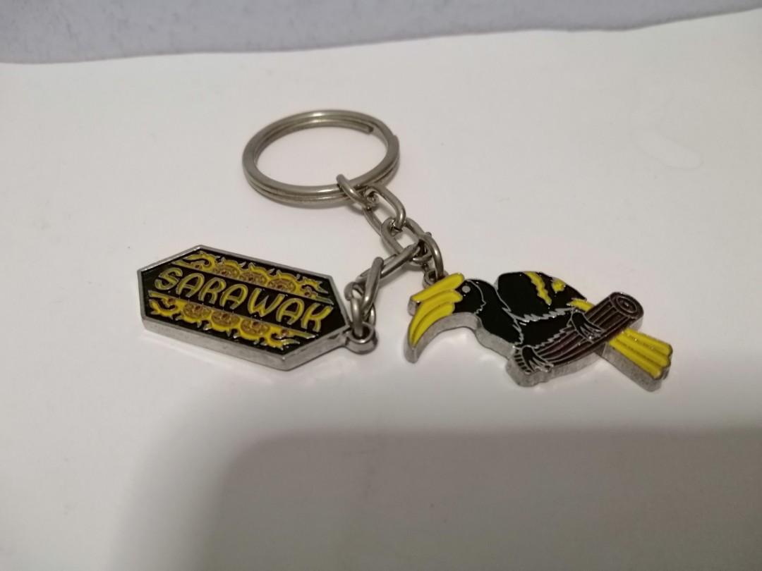 Vintage Sarawak Hornbill Shield Key Chain, Hobbies & Toys, Collectibles ...