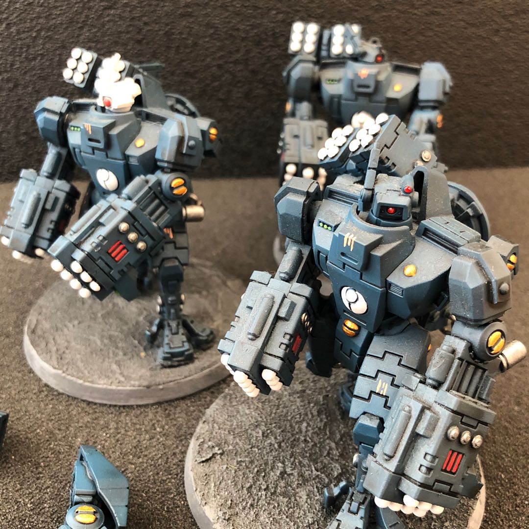 Warhammer 40K Tau CV88 Broadside x 3, Hobbies & Toys, Toys & Games on ...