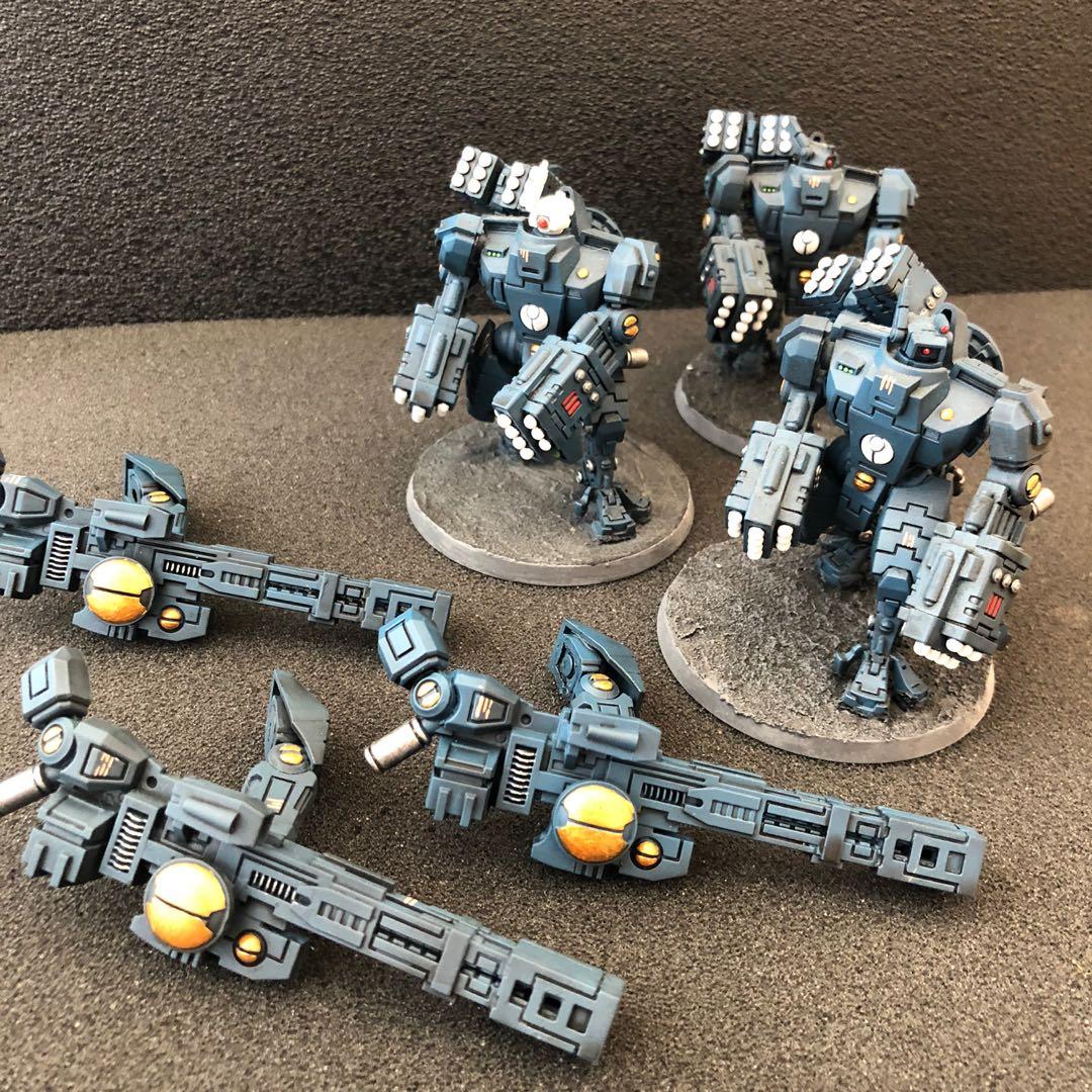 Warhammer 40K Tau CV88 Broadside x 3, Hobbies & Toys, Toys & Games on ...