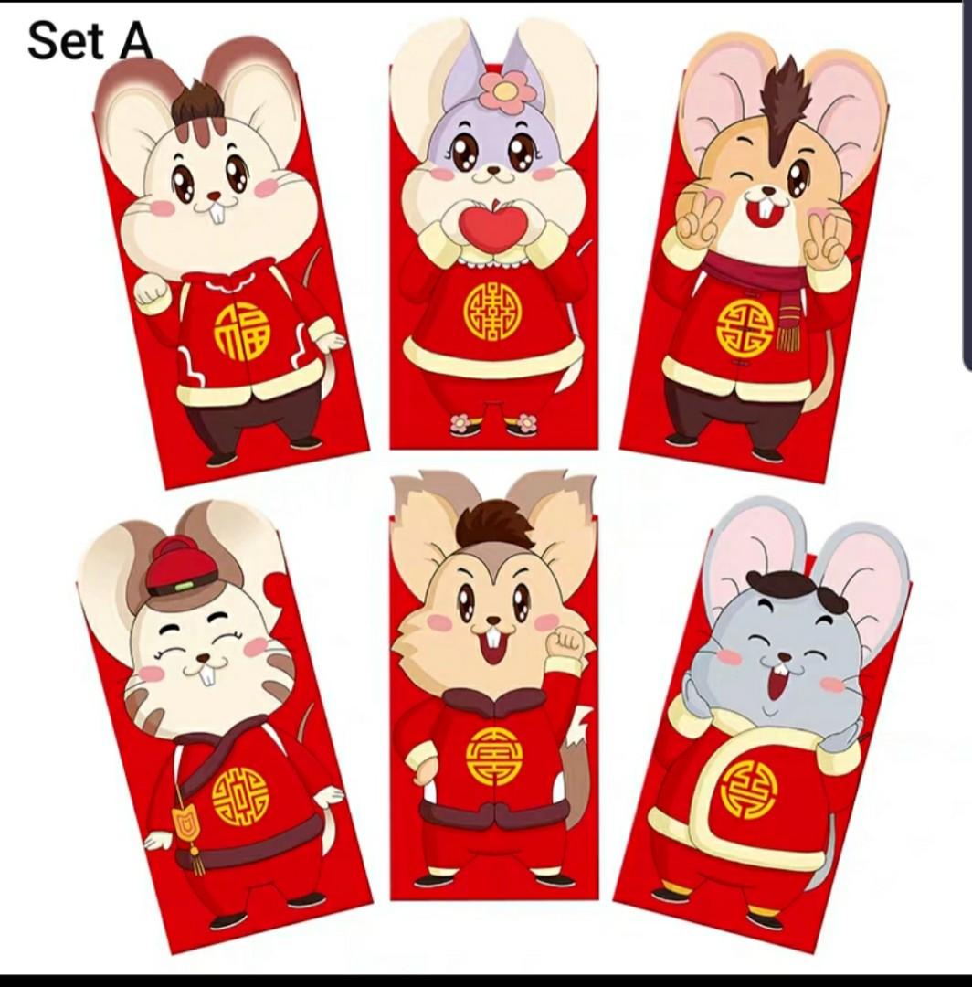 2020 Mouse Design Red Packets (ang bao), Everything Else on Carousell
