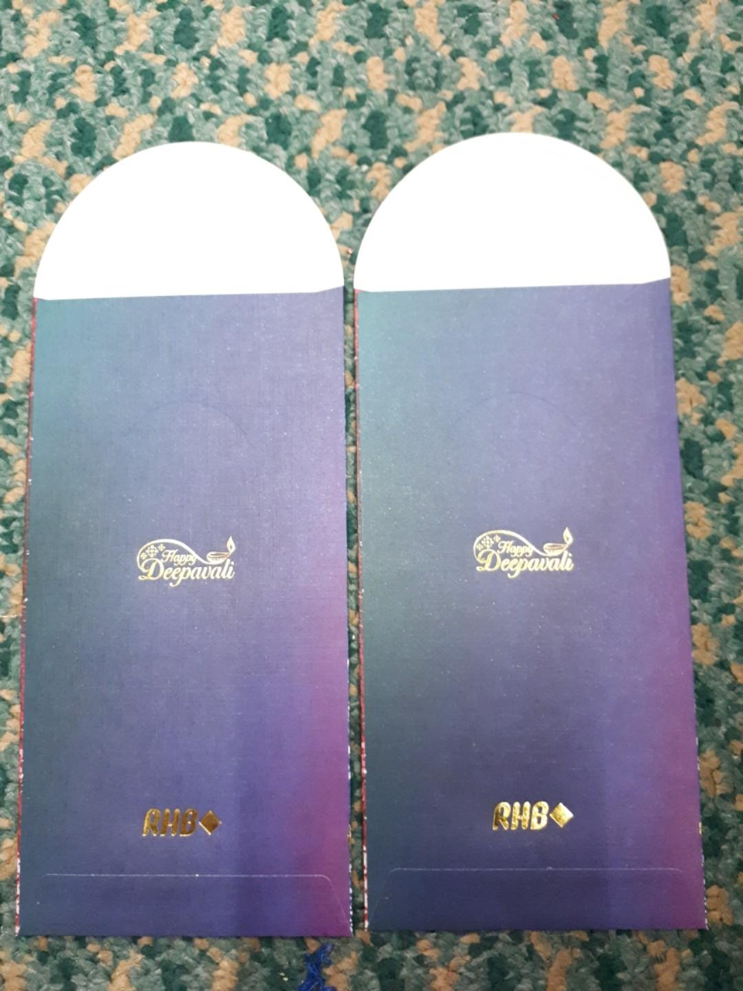 Angpao deepavali packet sampul duit RHB Bank, Hobbies & Toys ...