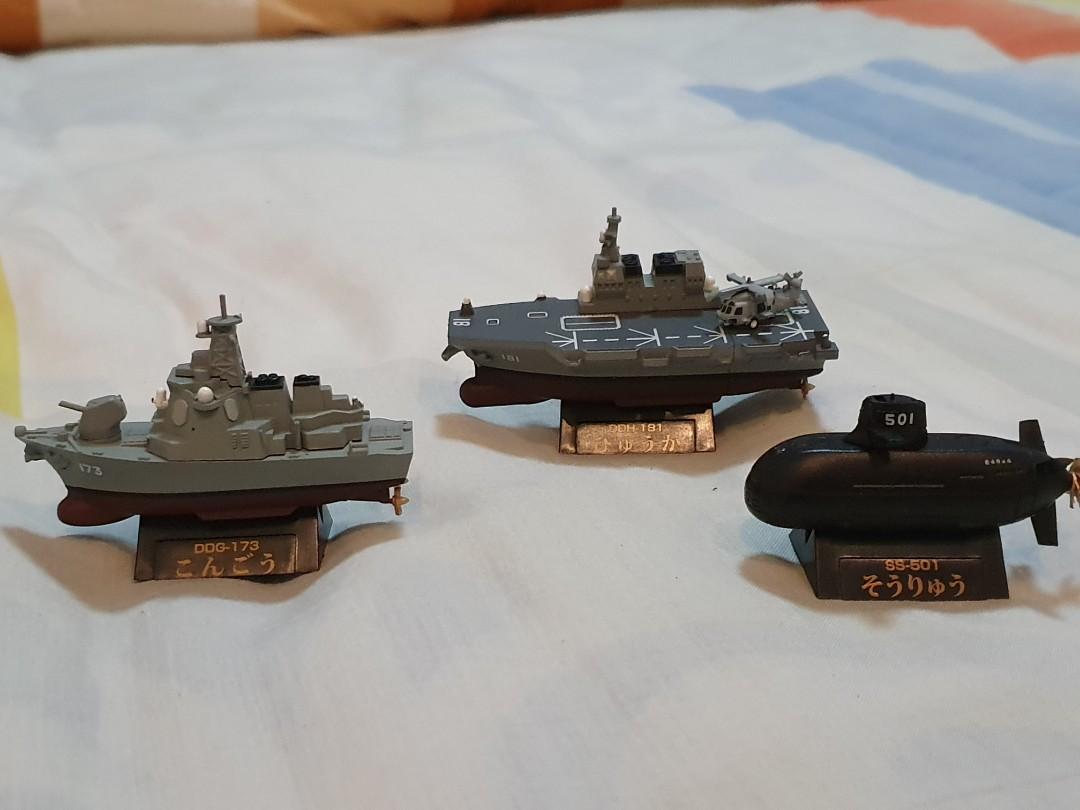 Chibi Style Japanese Helicopter Carrier, Cruiser and Submarine, Hobbies ...