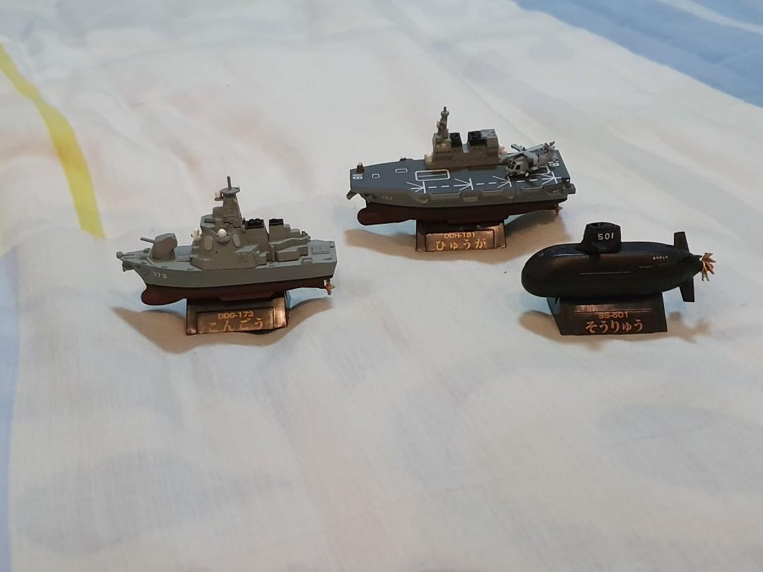 Chibi Style Japanese Helicopter Carrier, Cruiser and Submarine, Hobbies ...