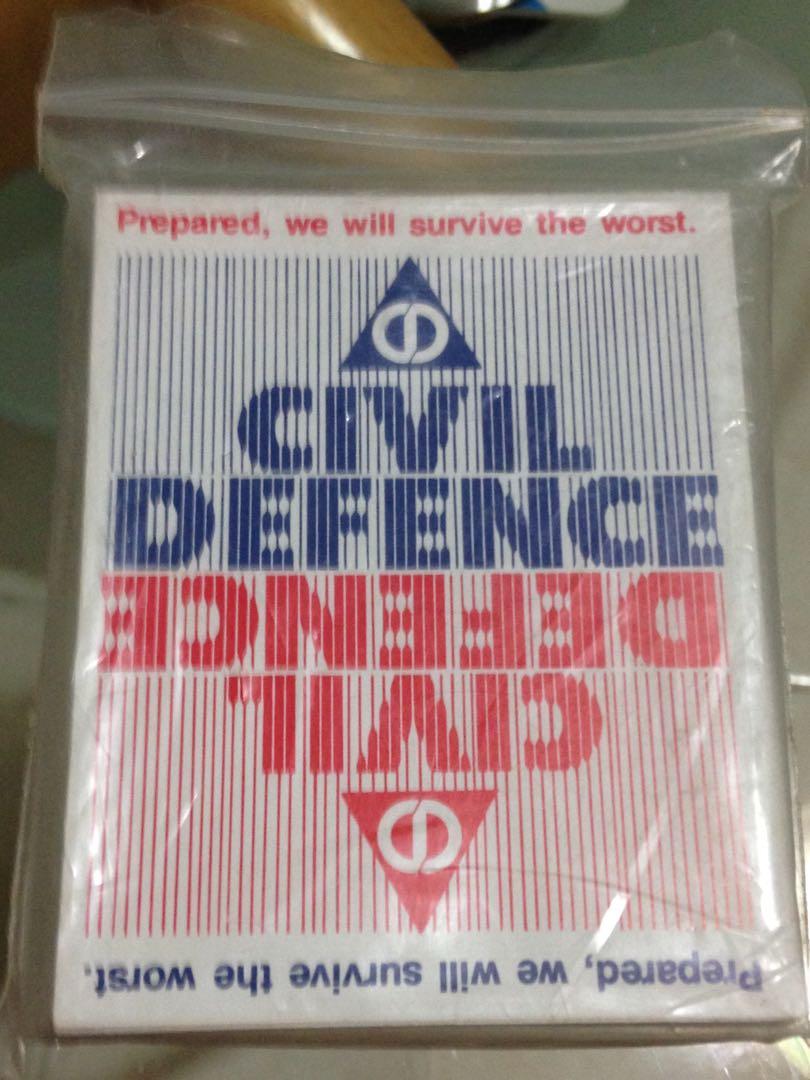 Civil Defence Playing Cards, Hobbies & Toys, Toys & Games on Carousell
