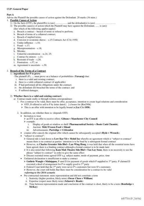 CLP NOTES *updated 2021*, Hobbies & Toys, Books & Magazines, Textbooks ...