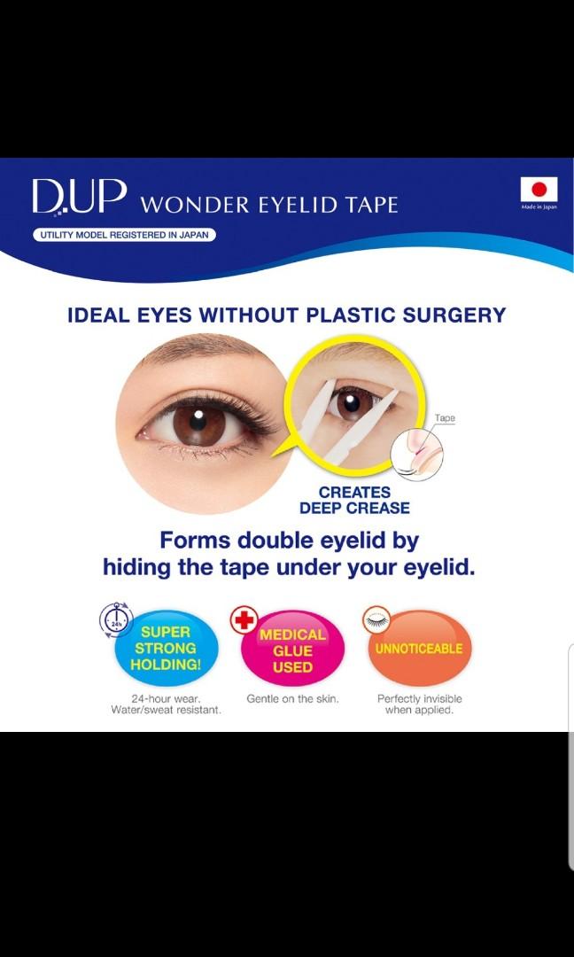 DUP Wonder eyelid Tape, Beauty & Personal Care, Face, Makeup on Carousell