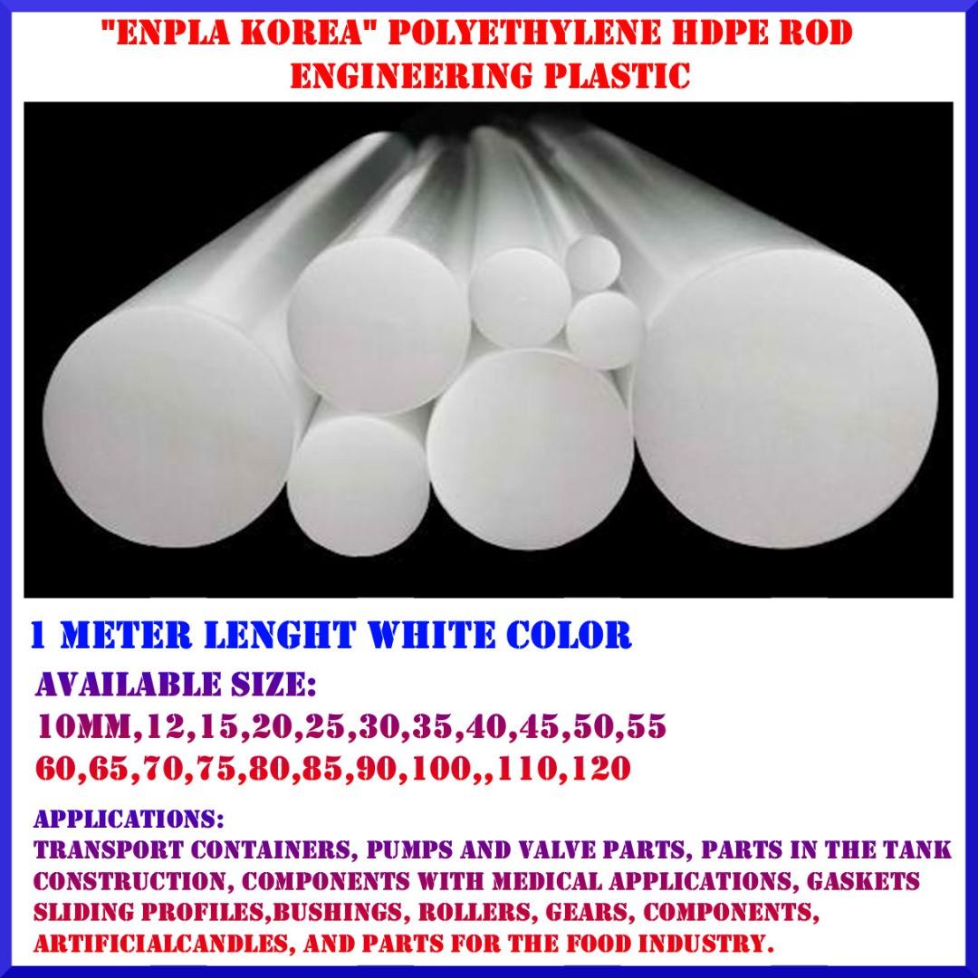 Enpla Korea HDPE ROD Polyethylene Engineering Plastic, Furniture & Home ...