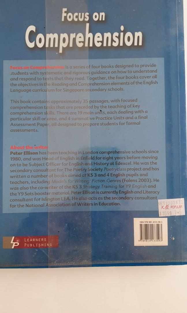 Focus on Comprehension., Books & Stationery, Textbooks, Secondary on ...