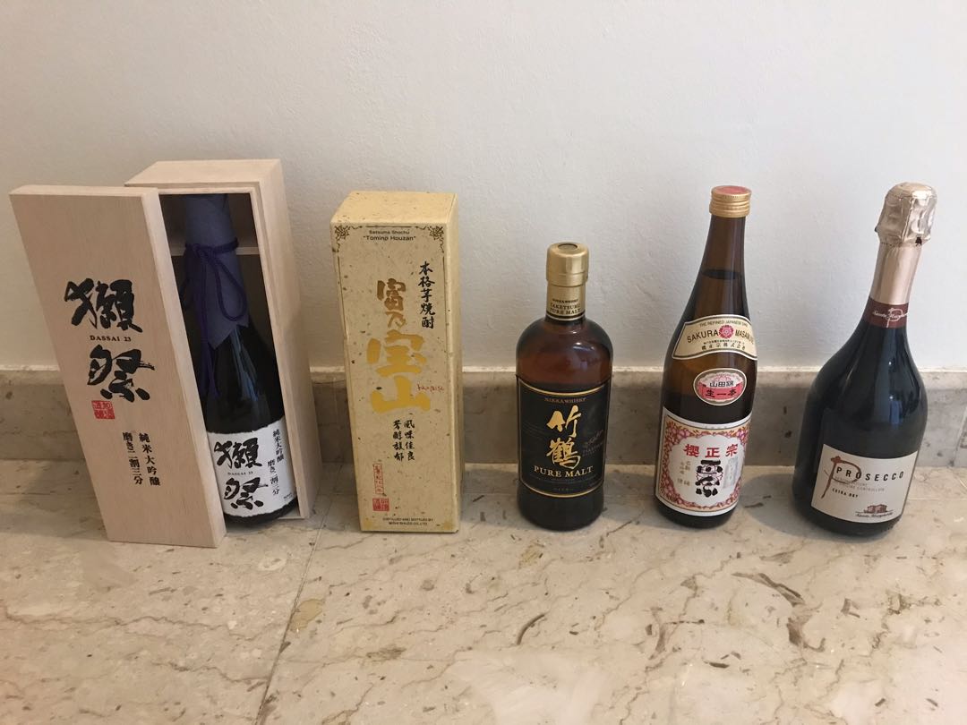 Japanese Sake, Shochu, Whisky SET (total 5 bottles), Food & Drinks ...