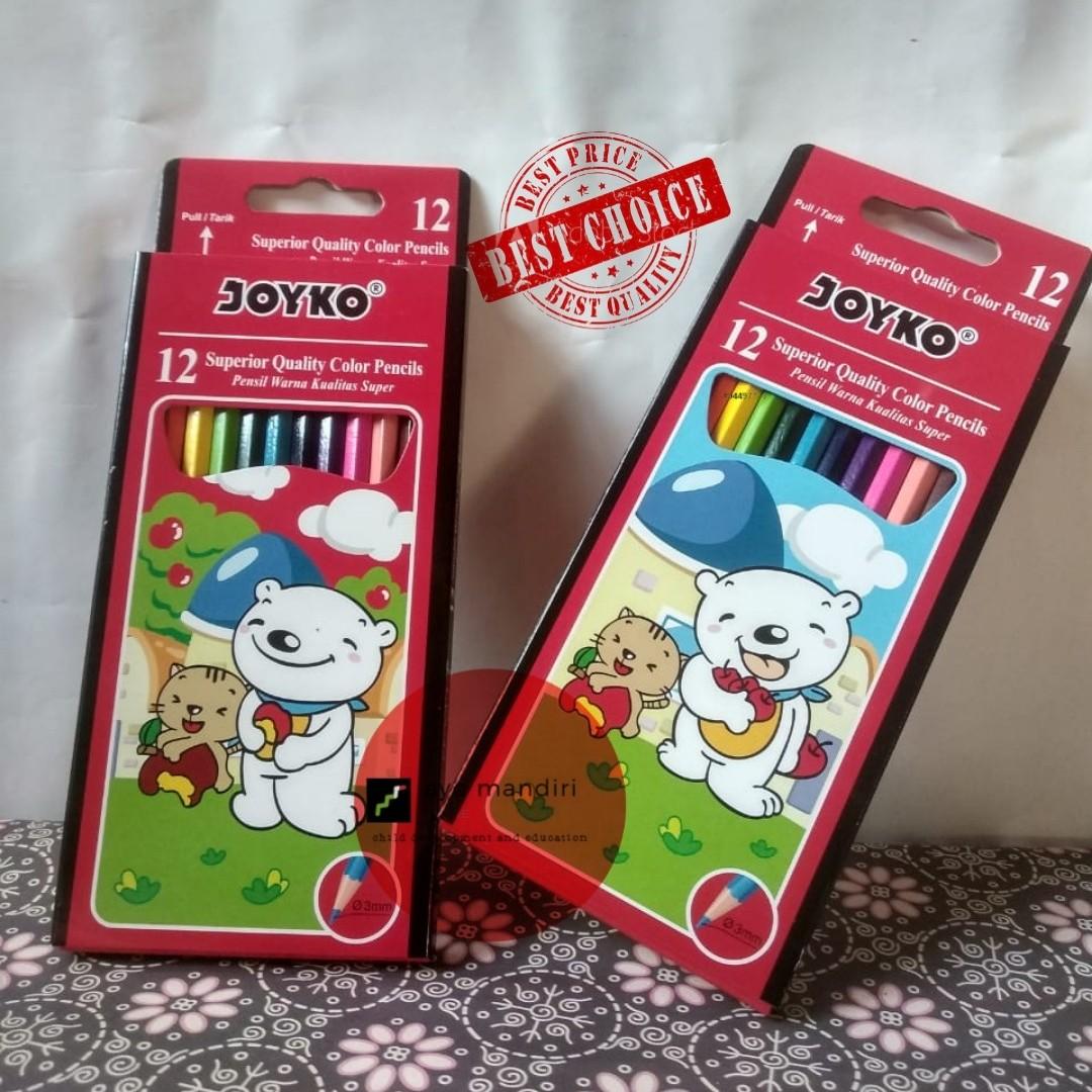 Joyko Pensil Warna 12 Panjang Buku And Alat Tulis Alat Tulis Di Carousell