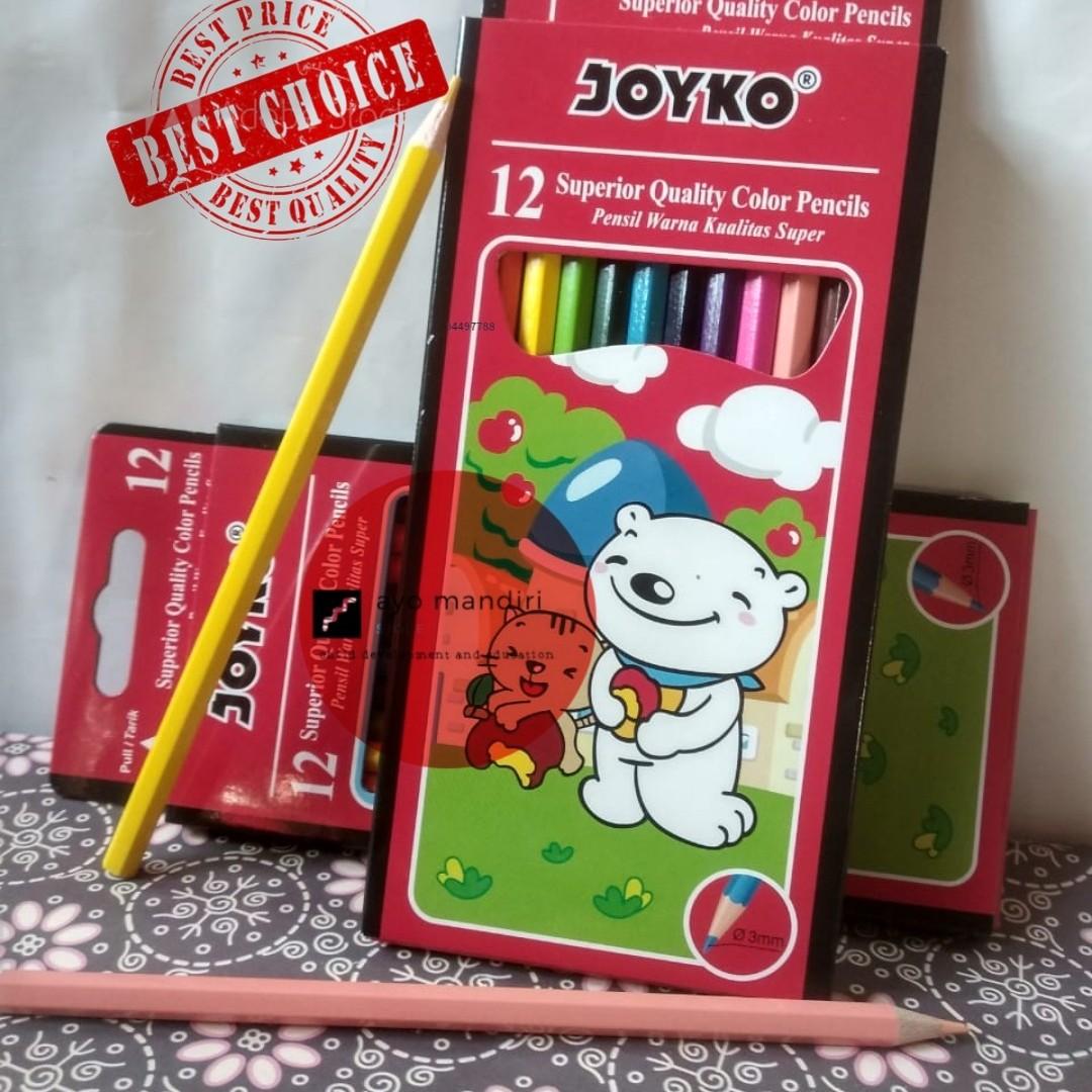 Joyko Pensil Warna 12 Panjang Buku And Alat Tulis Alat Tulis Di Carousell