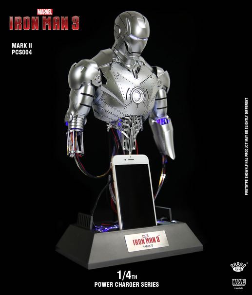 King Arts 1/4 PCS004 Iron Man Mark II Charger Statue, Hobbies & Toys ...