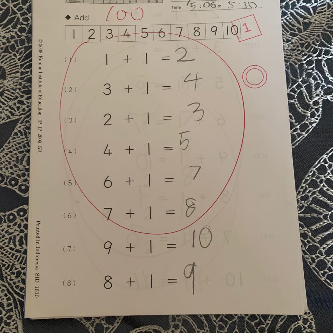 Kumon worksheets math 2A, 3A, B and C, Hobbies & Toys, Books ...