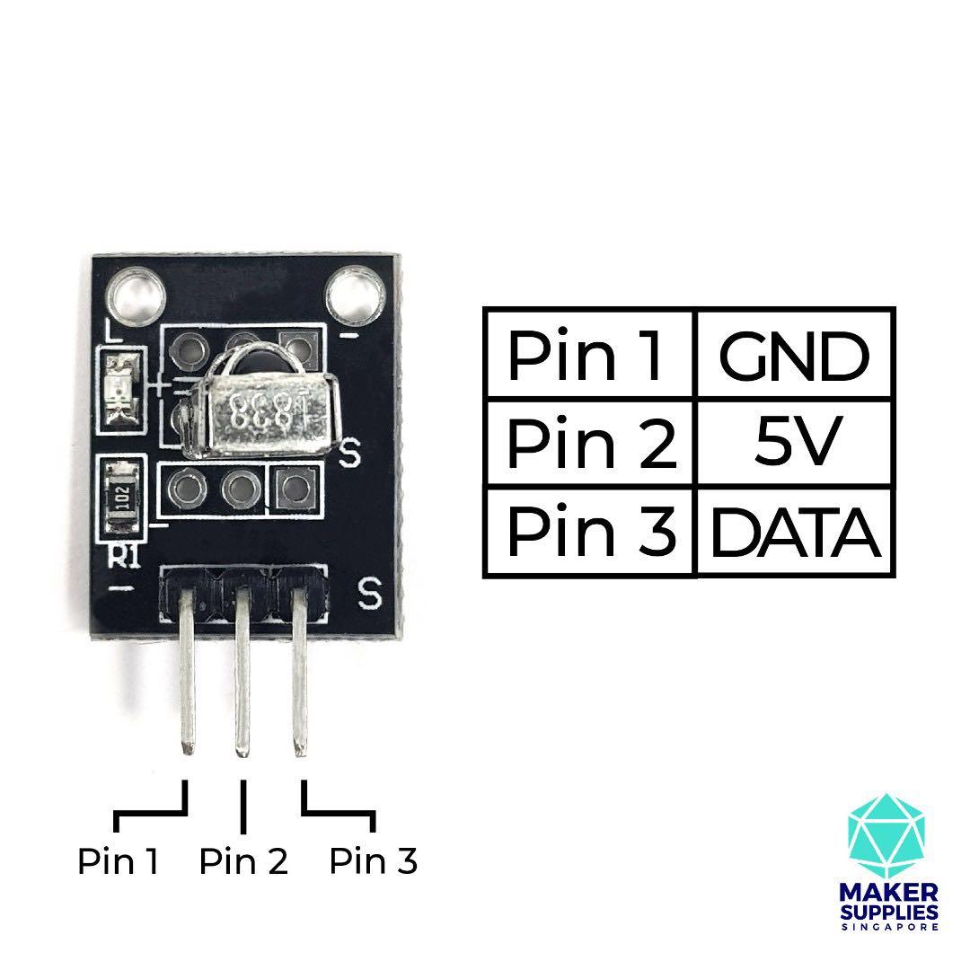 KY-022 Infrared Receiver Module KY022 IR Sensor - MakerSupplies SG, TV ...