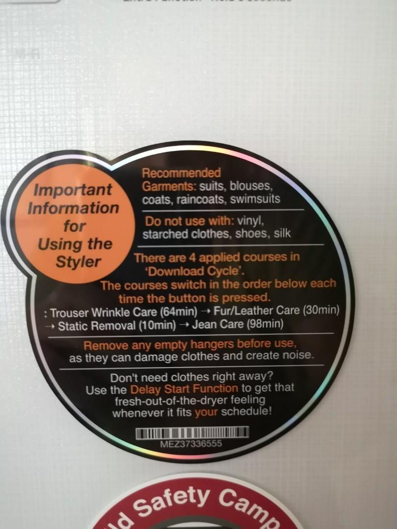 LG Styler 5.2kg (S3WF), TV & Home Appliances, Washing Machines and ...