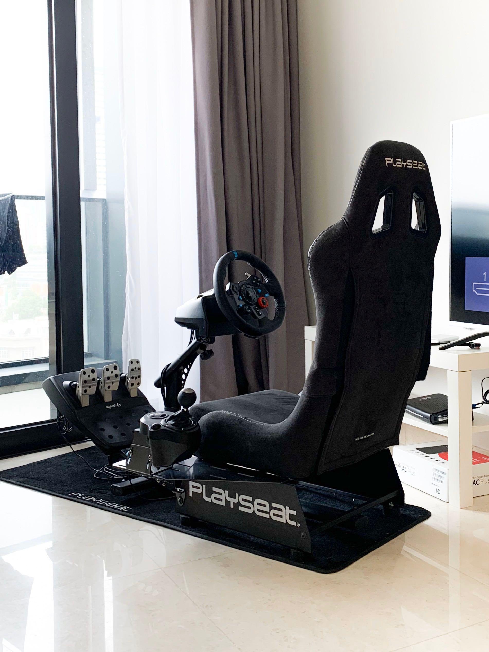 Logitech G29 + Playseat Full Driving Simulation PS4, Video Gaming ...