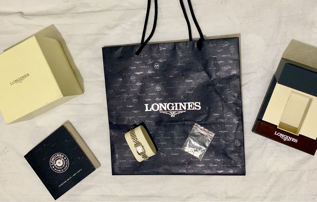 Longines Silver Watch (rectangle face), Women's Fashion, Watches ...