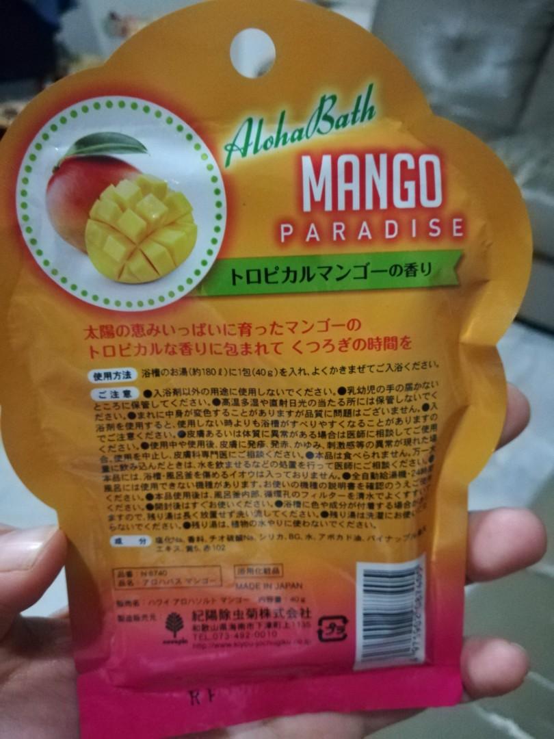 Mango bath salt, Beauty & Personal Care, Bath & Body, Bath on Carousell