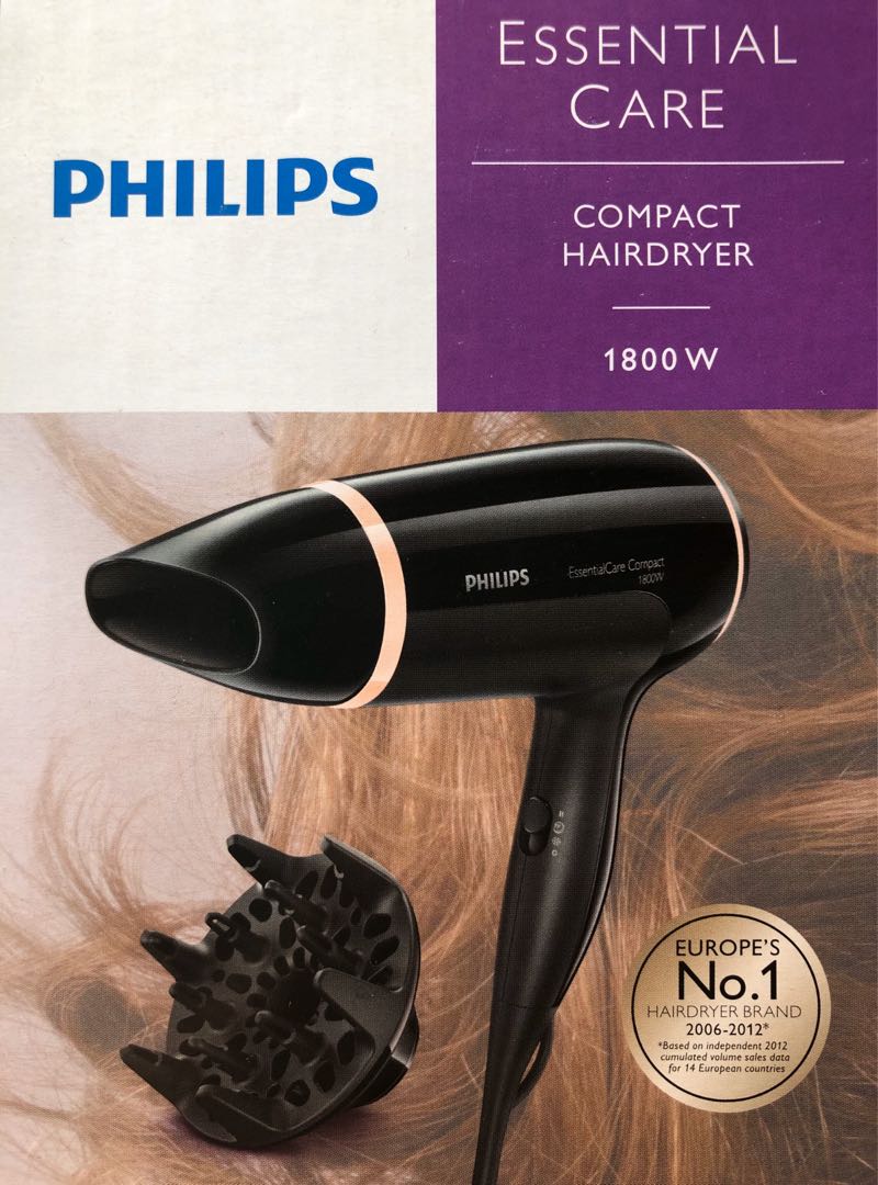 Philips Hair Dryer 1800W - BRAND NEW with Volume Diffuser, Beauty ...