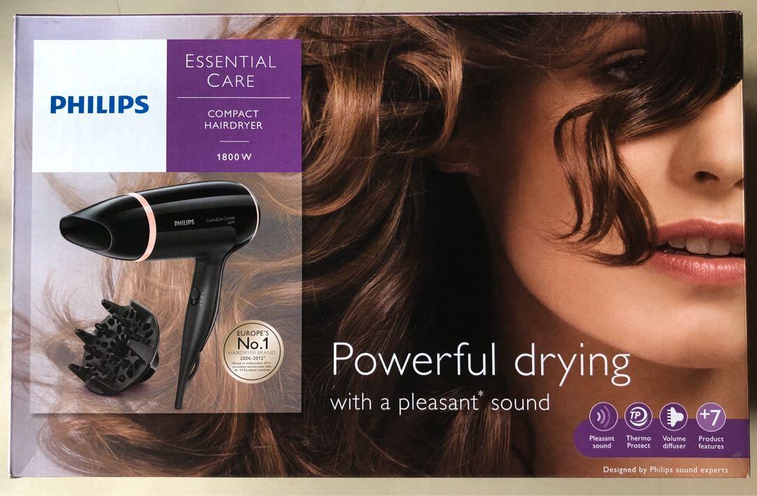 Philips Hair Dryer 1800W - BRAND NEW with Volume Diffuser, Beauty ...