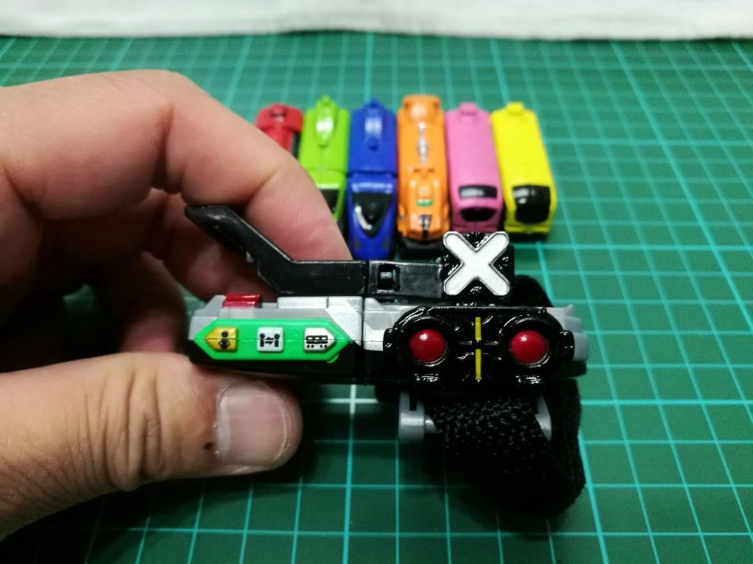 Power Rangers / Ressha Sentai mini ToQger ToQ Changer together with six ...