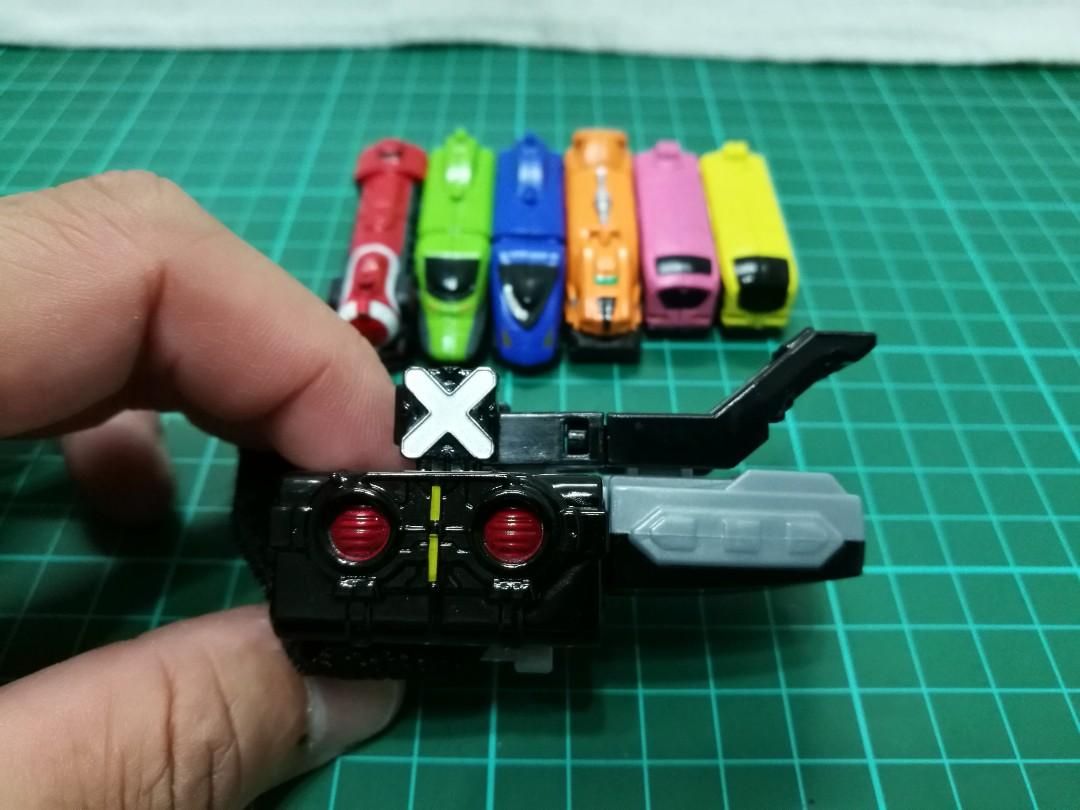 Power Rangers / Ressha Sentai mini ToQger ToQ Changer together with six ...