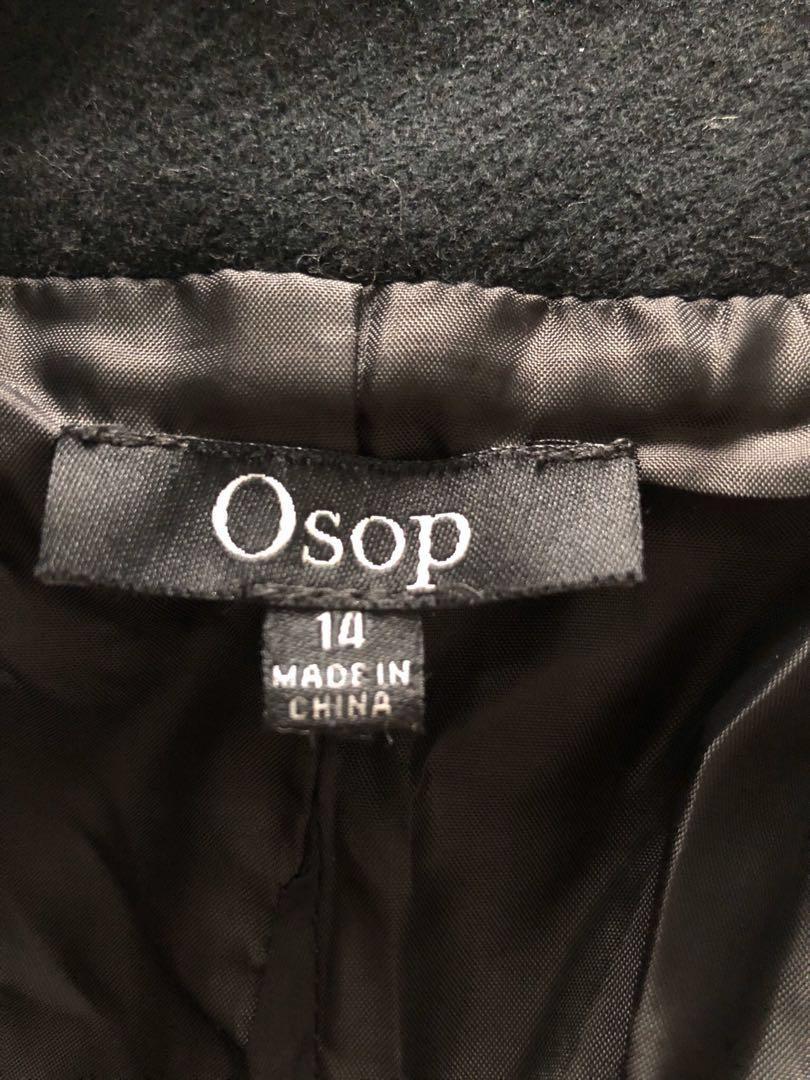 Pre-loved Osop Wool Winter Jacket, Women's Fashion, Coats, Jackets and ...