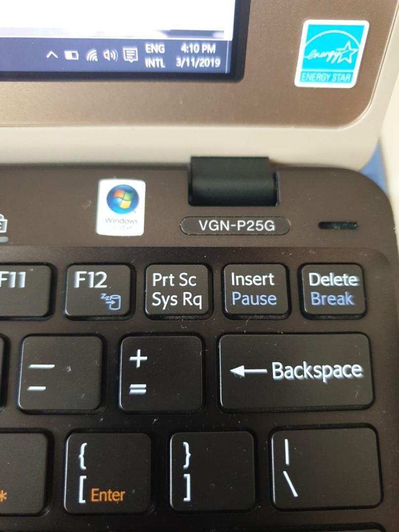 Rare Sony Pocket size laptop VGN-P25G, Computers & Tech, Laptops ...