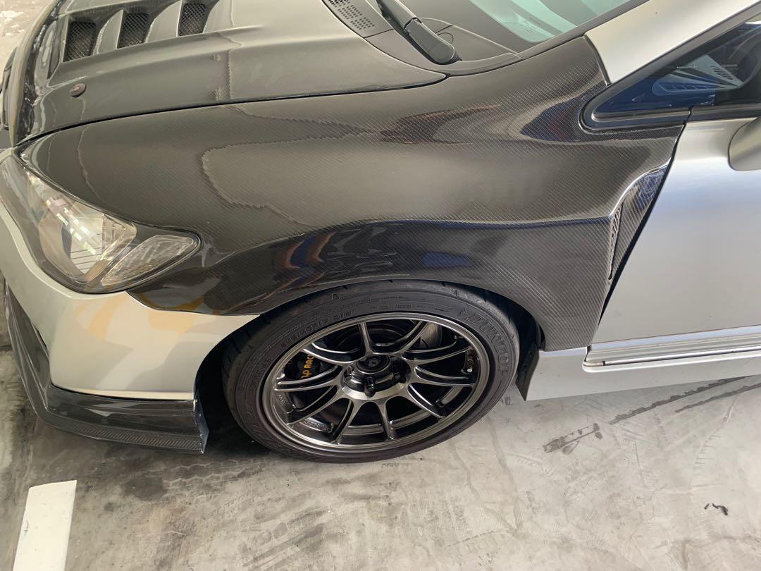 Replica Feels CF fender WTT with stock FD2R fender, Car Accessories ...