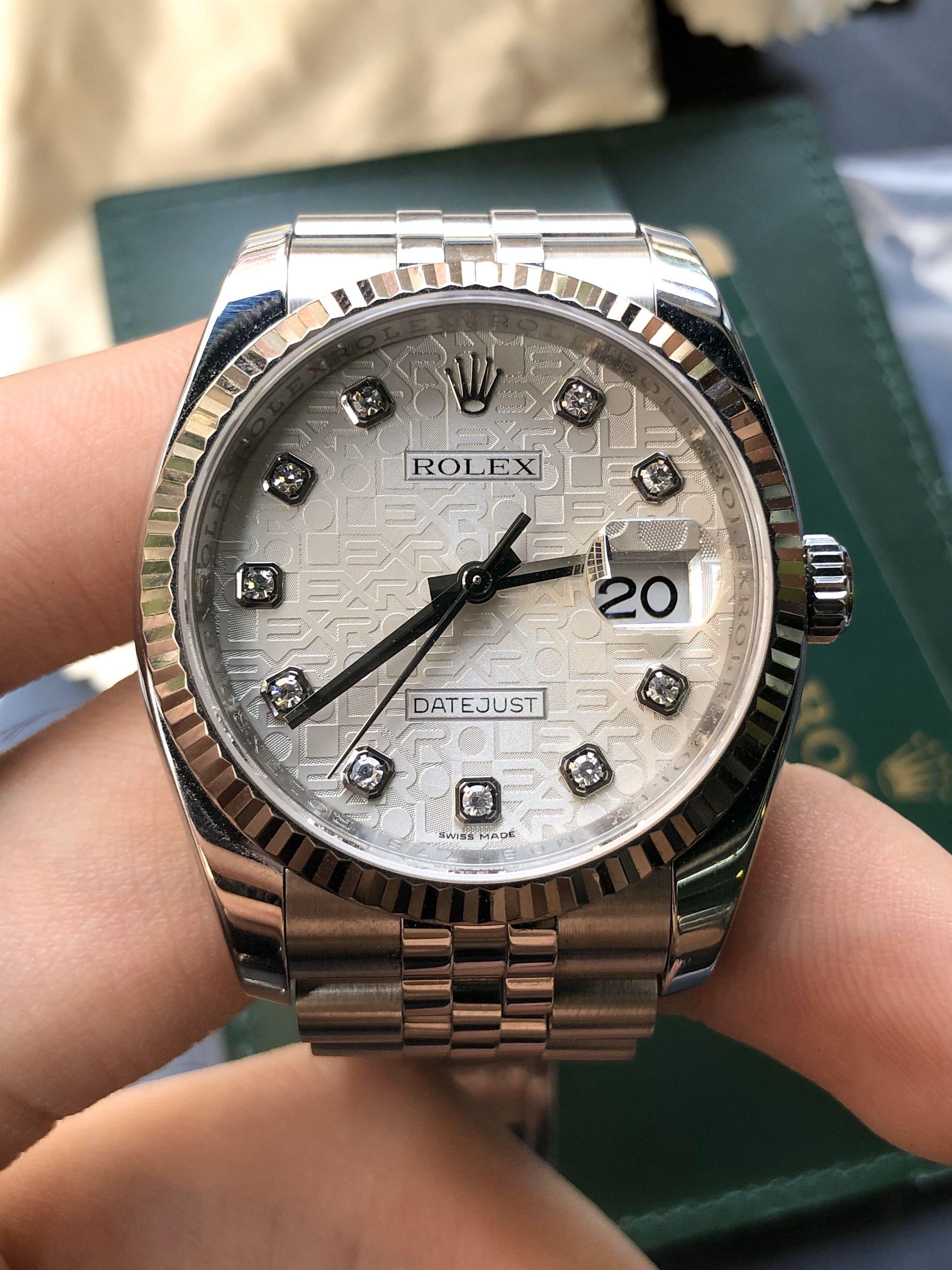 Rolex 116234 Datejust Computer diamond dial, Luxury, Watches on Carousell