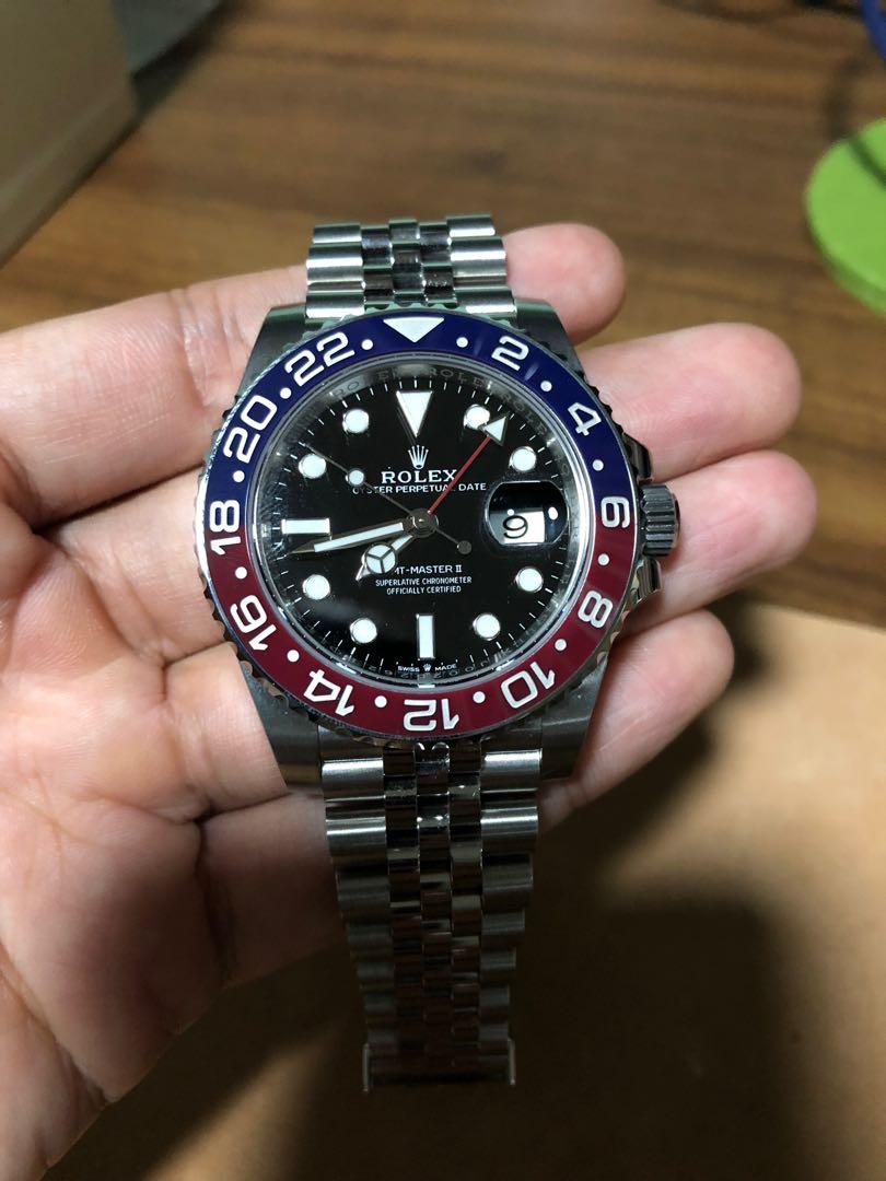 LNIB Rolex Pepsi 216710 BLRO - Aug 2018, Luxury, Watches on Carousell