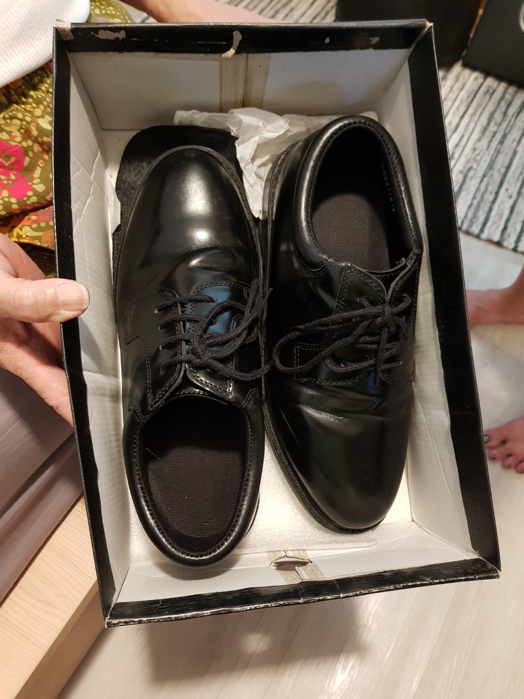 SAF Leather Black Shoes, Men's Fashion, Footwear, Casual shoes on Carousell