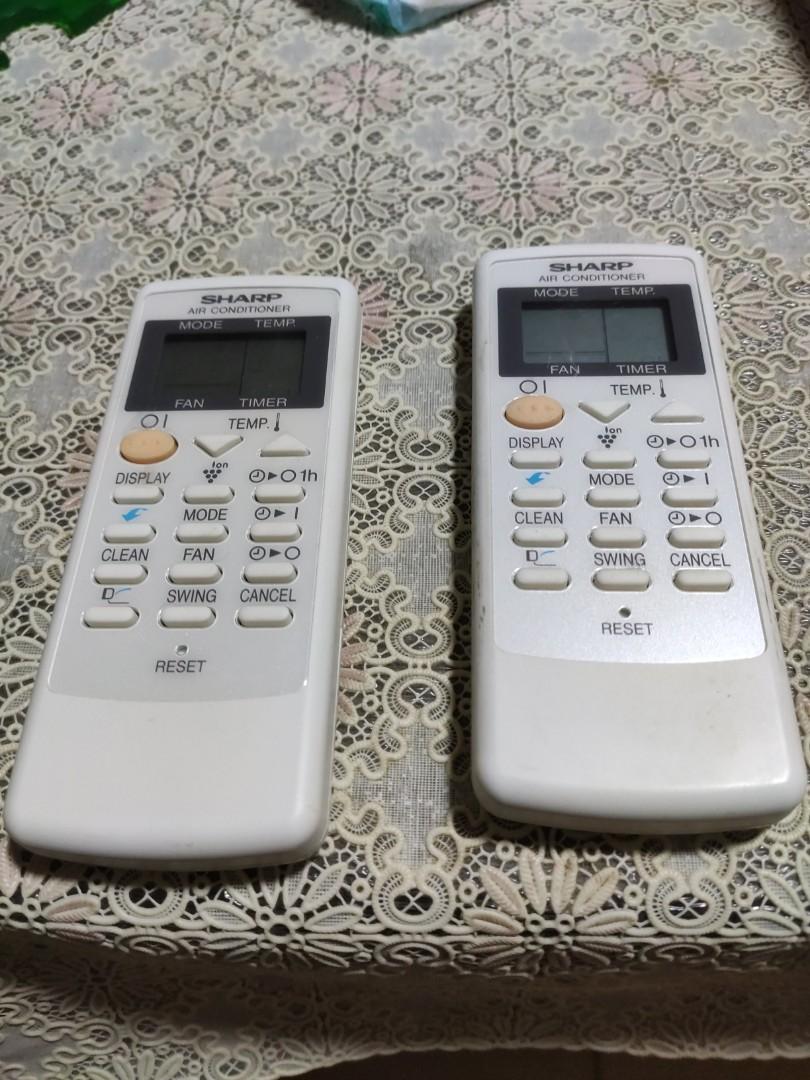 Sharp Aircon Remote Control, TV & Home Appliances, Air Conditioners ...