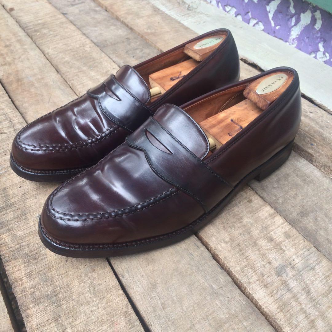 Shell Cordovan Ralph Lauren Marlow Full Strap Penny Loafers US 10.5E ...